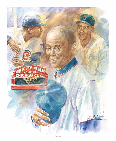 Original Mr. Cub Watercolor – Paul Ashack Studios