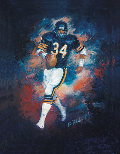 Walter Payton Painting – Paul Ashack Studios