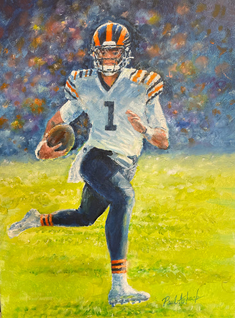 Justin Fields Painting (Prints) – Wrigleyville Artist